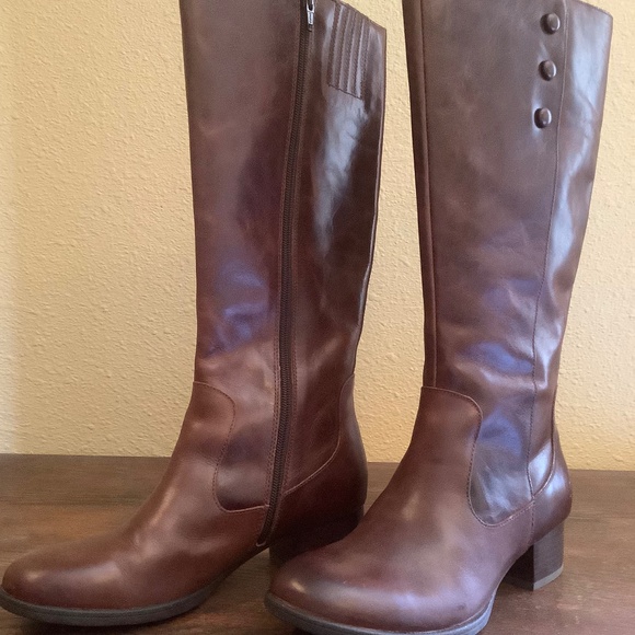 Born | Shoes | Born Belindah Brown Leather Boots Size 7 | Poshmark